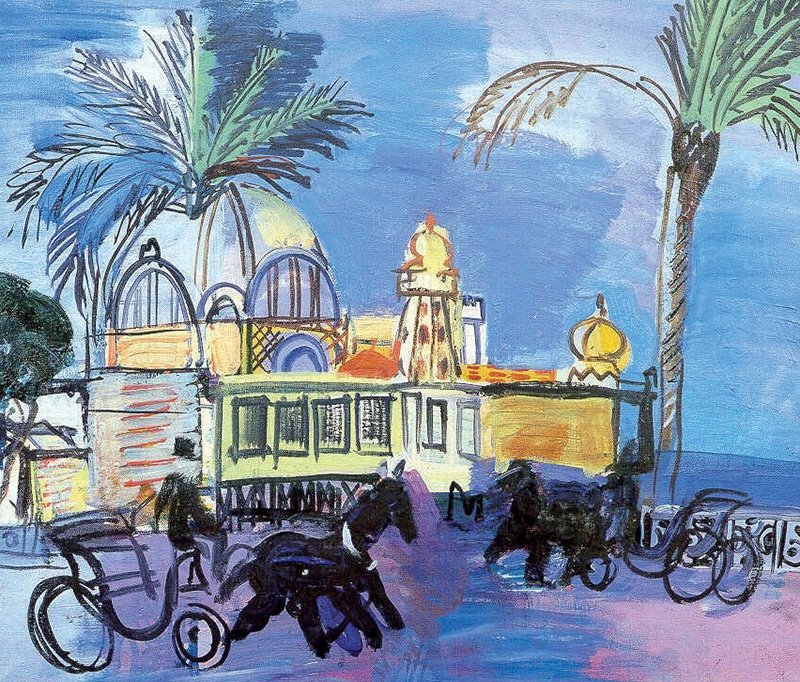 NICE VUE PAR RAOUL DUFY EN 1928