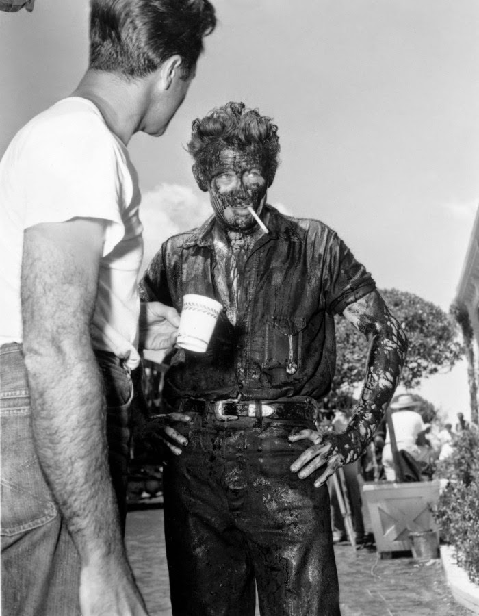 Black and White Photos of the Making of "Giant" in 1955 ~ Vintage Everyday