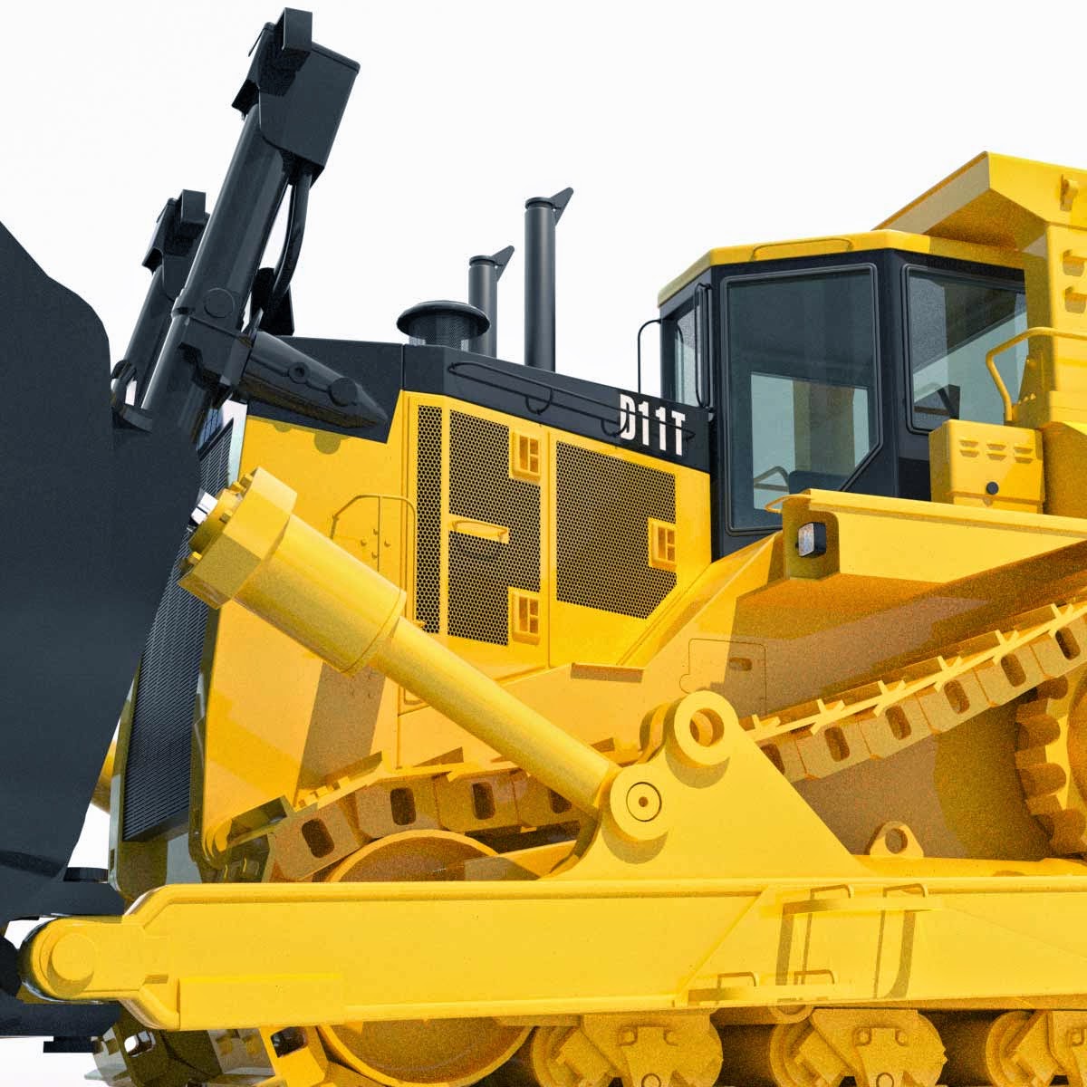 3D Custom Modelling: 3D Model Bulldozer Caterpillar D11