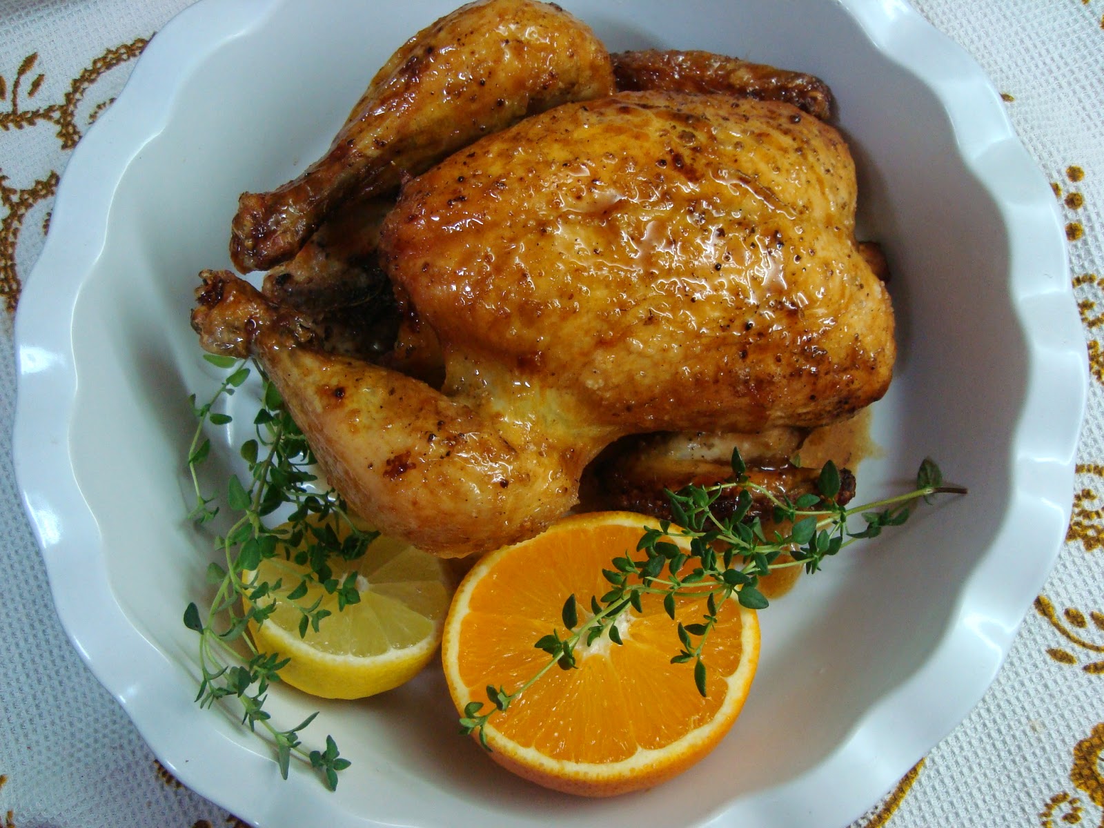 Quem rapa o tacho?: Frango no forno com salva e laranja