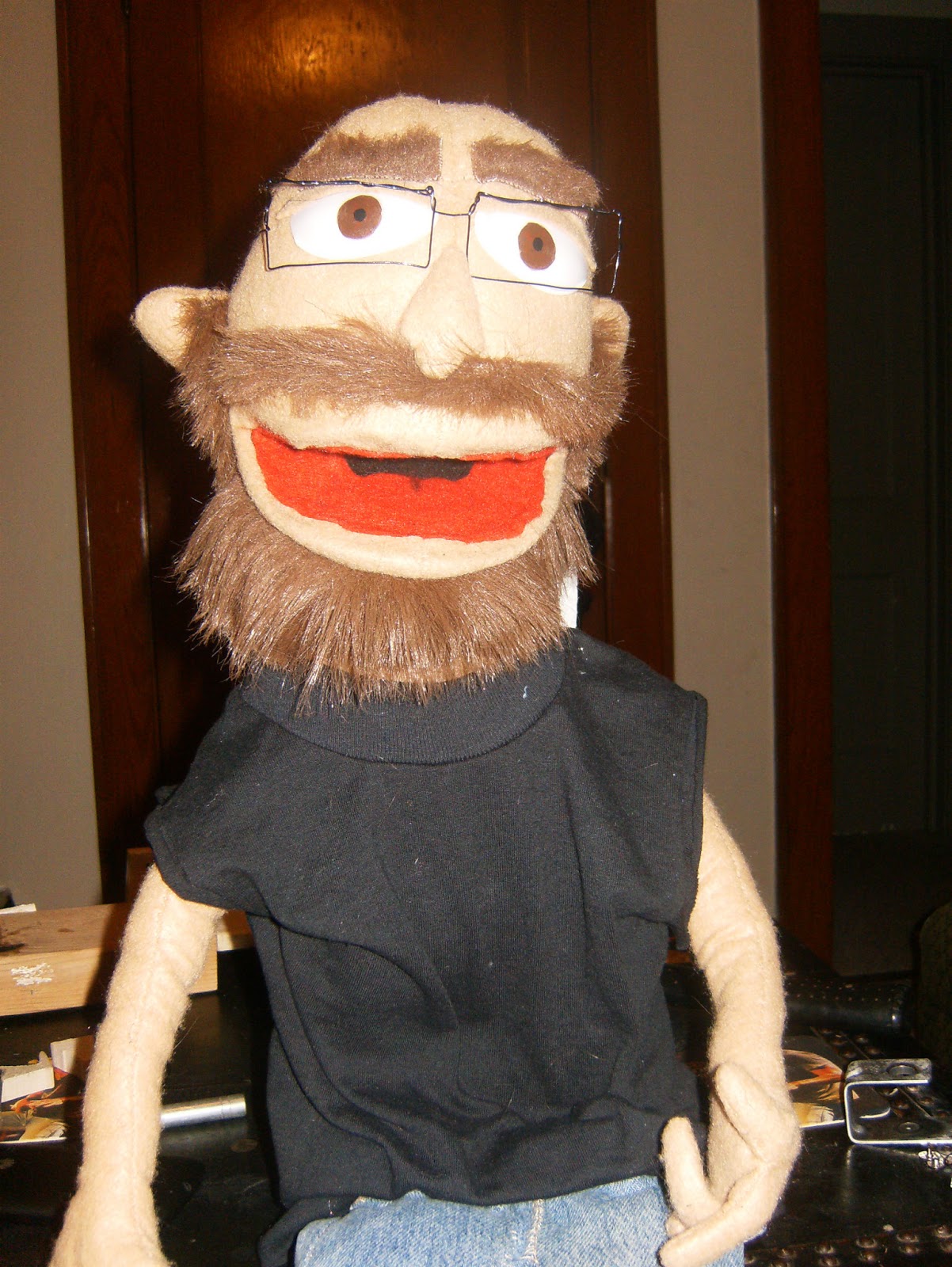 Inside The Inner Halls of Patrick's Mind: muppet style puppet of myself