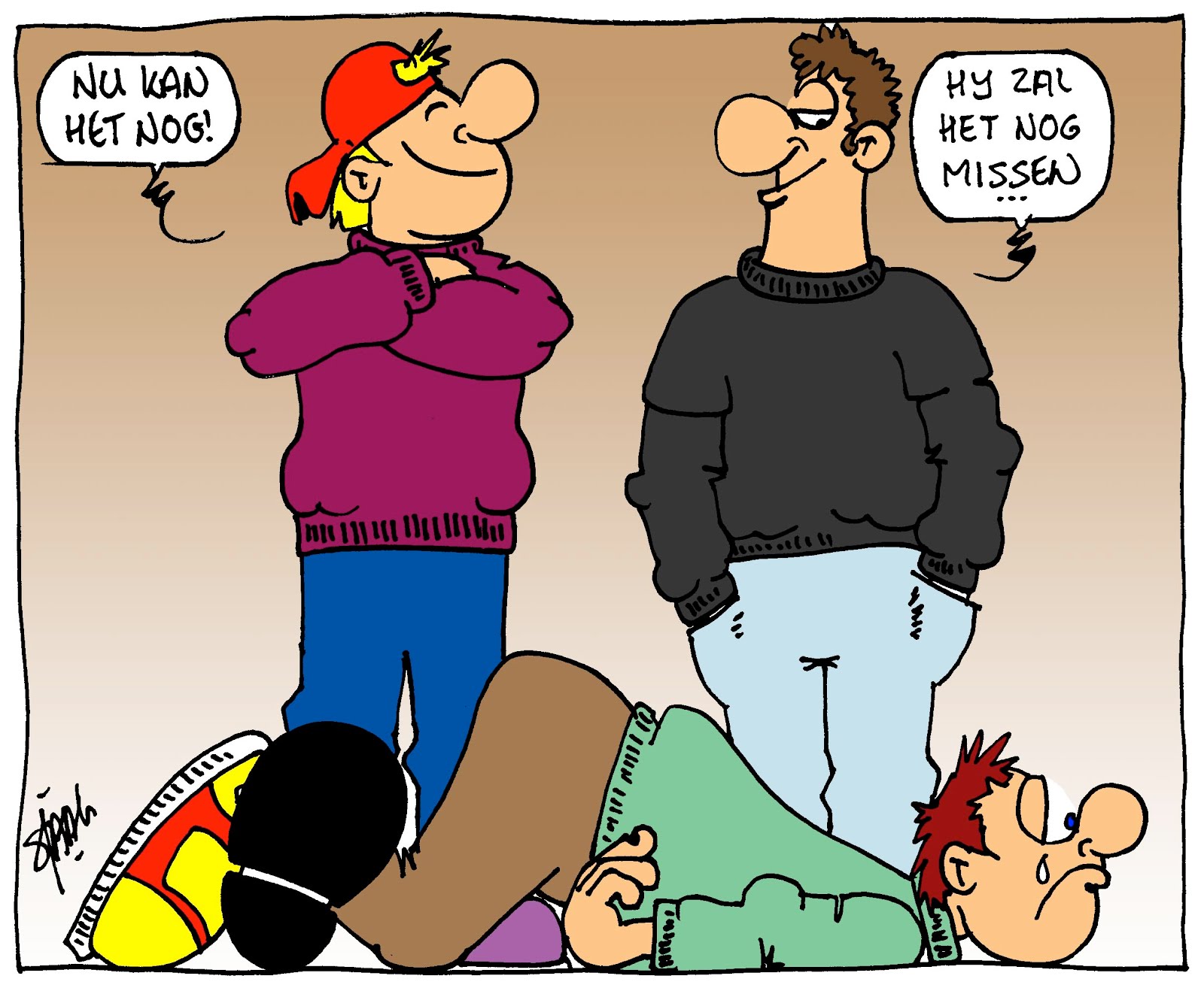 Cartoon van de Dag: Tweede Kamer positief over anti-pestwet.