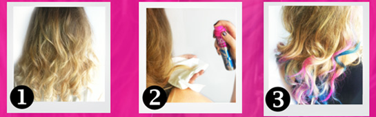 Lauren Conrads Rainbow-Coloured Locks Tips