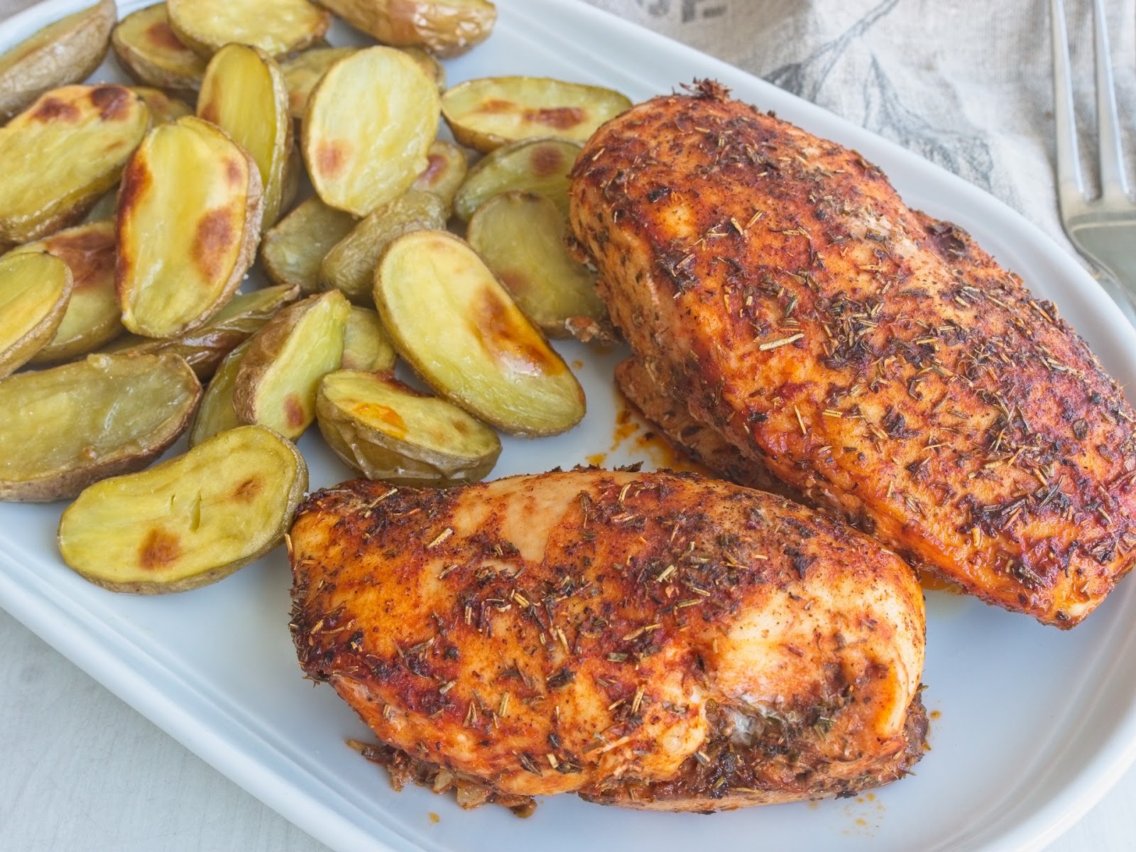 Pechuga de pollo asada mega jugosa