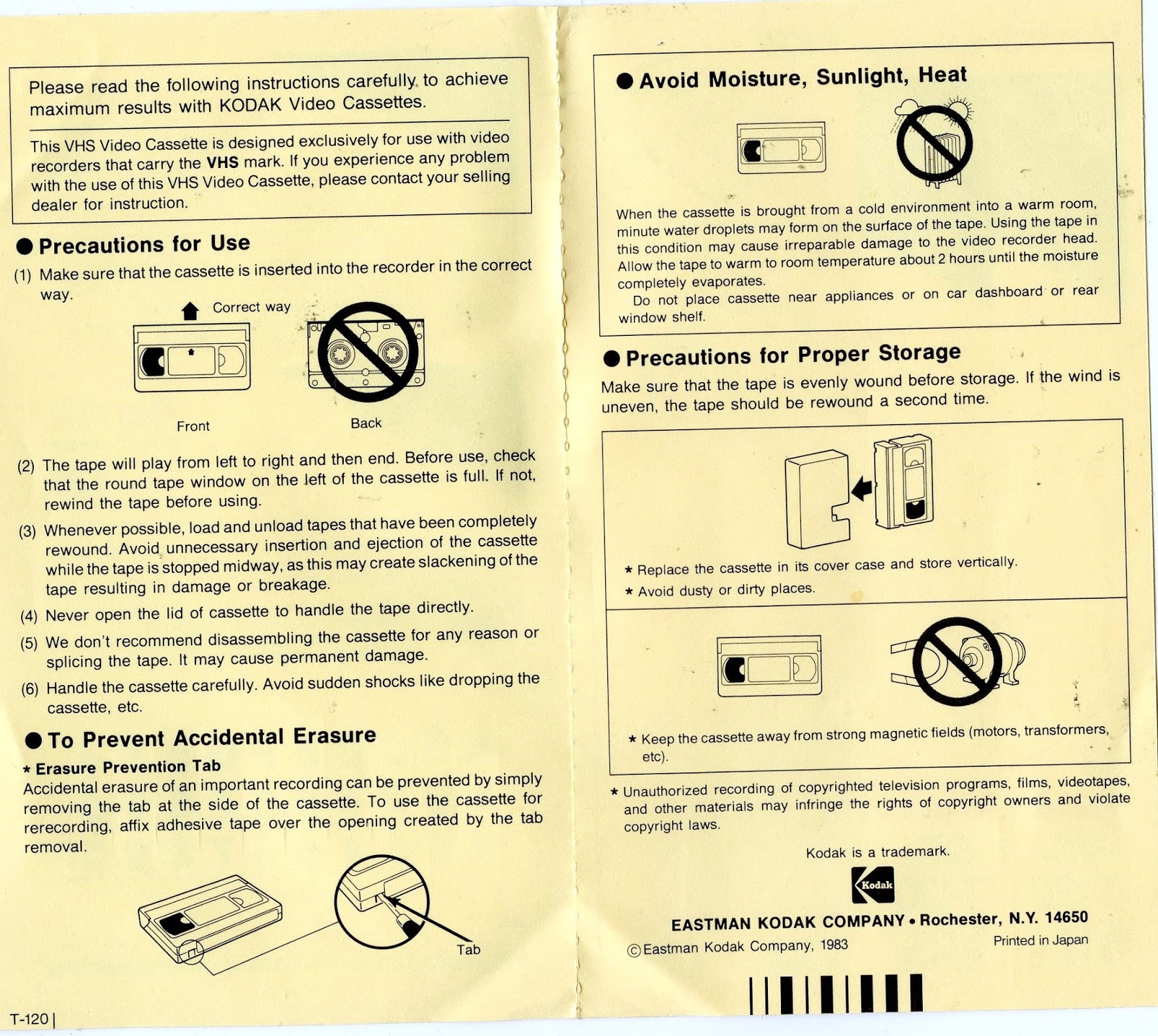 Scanned Vintage Graphics: The Ultimate Ephemera- Kodak VHS Cassette ...