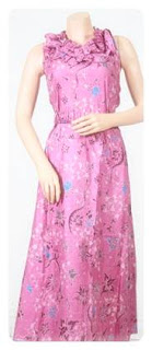 Model baju batik pink untuk wanita modern