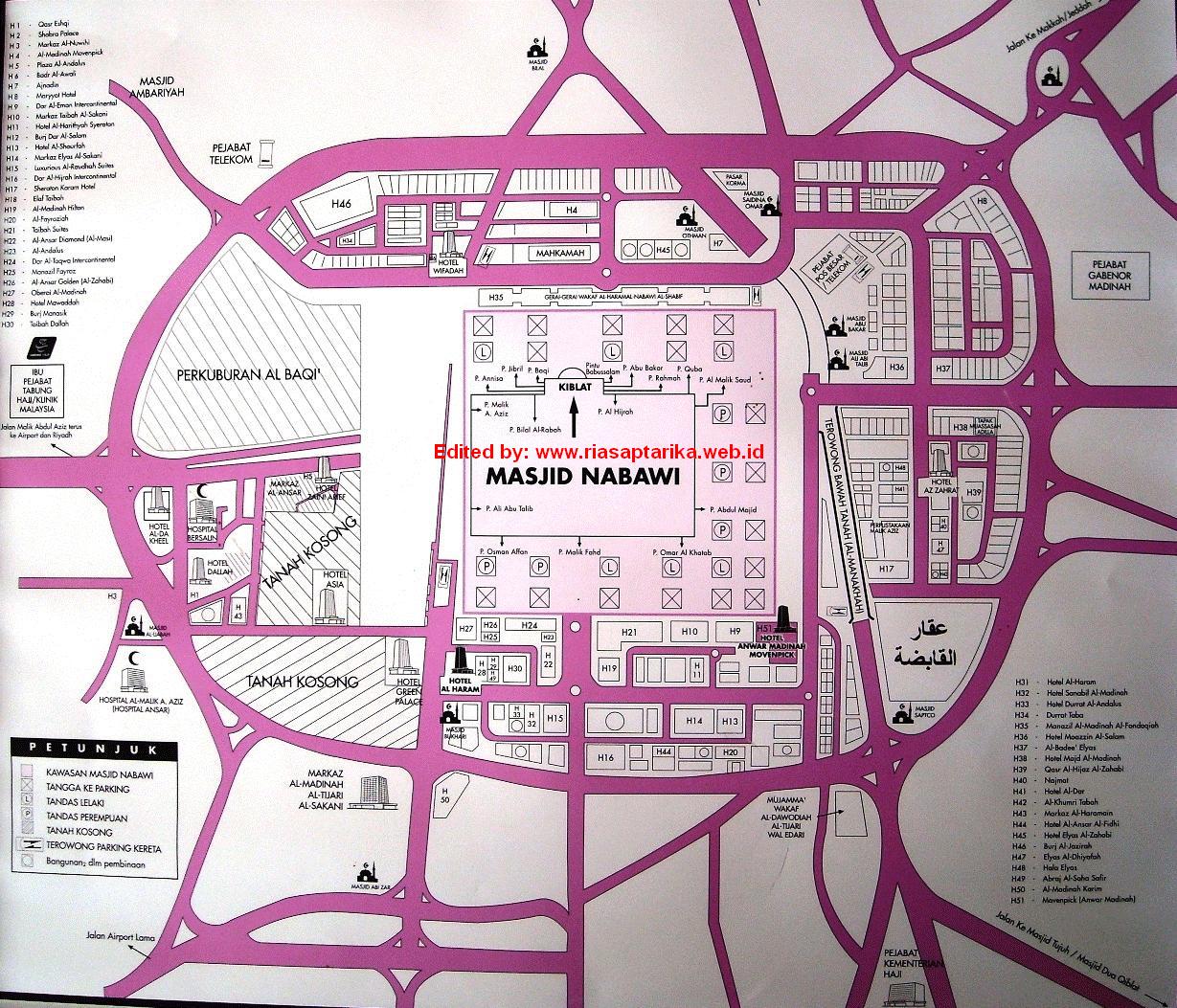 Peta Madinah - Agensi Perkhidmatan Umrah Malaysia