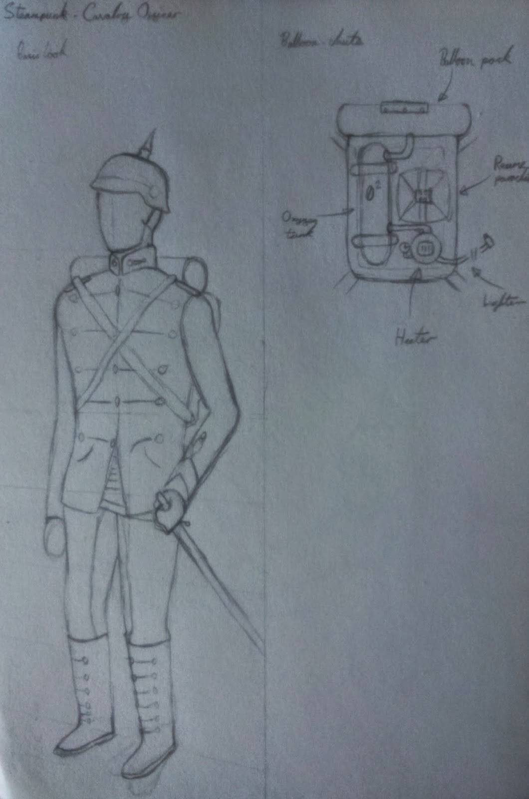 Art Work and Games Design: Steampunk Cavalry Officer