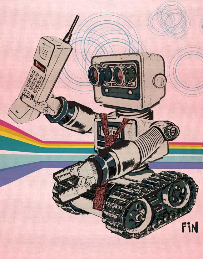 Art and Writing by David Finley: 1980s Corporate Robot is Wheeling and ...