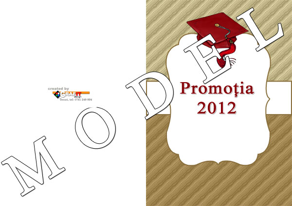 verde personalizat: Invitatie absolvire 006