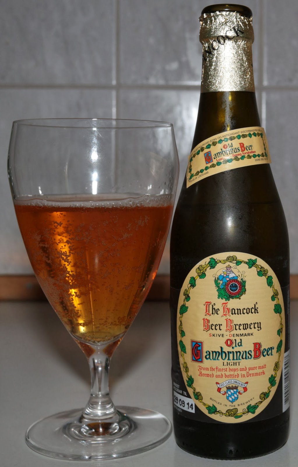 Black Bens Ølblog: Hancock Old Gambrinus Beer Light
