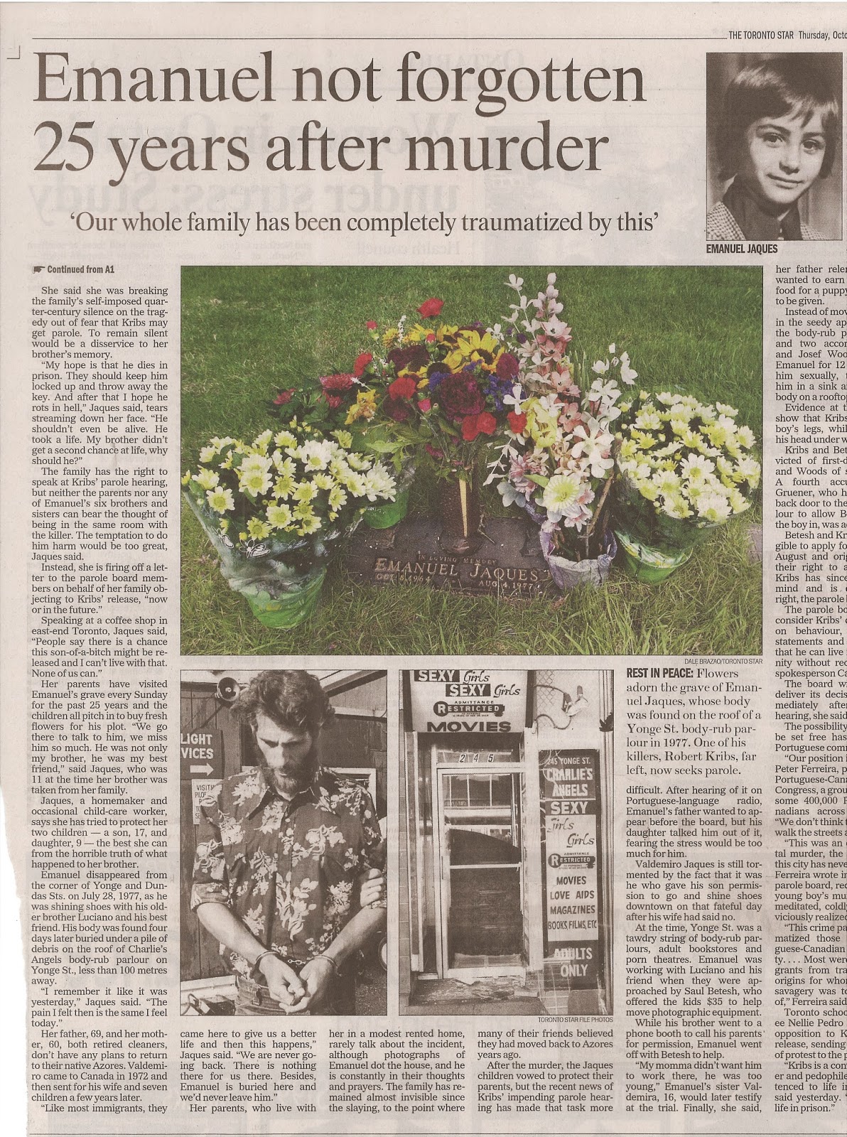 Occupation: Gay: Emanuel Jaques, Toronto Shoeshine Boy Murders and ...