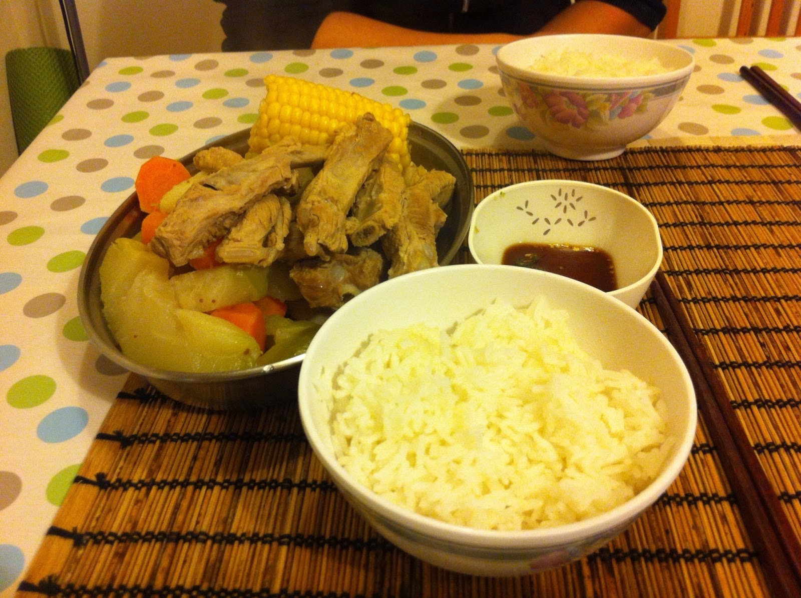 Origin of trainee housewife: Chow Chow and Sweetcorn Soup