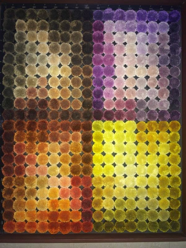 Rugs and Carpets in India: Colour pom box, carpet colour matching ...