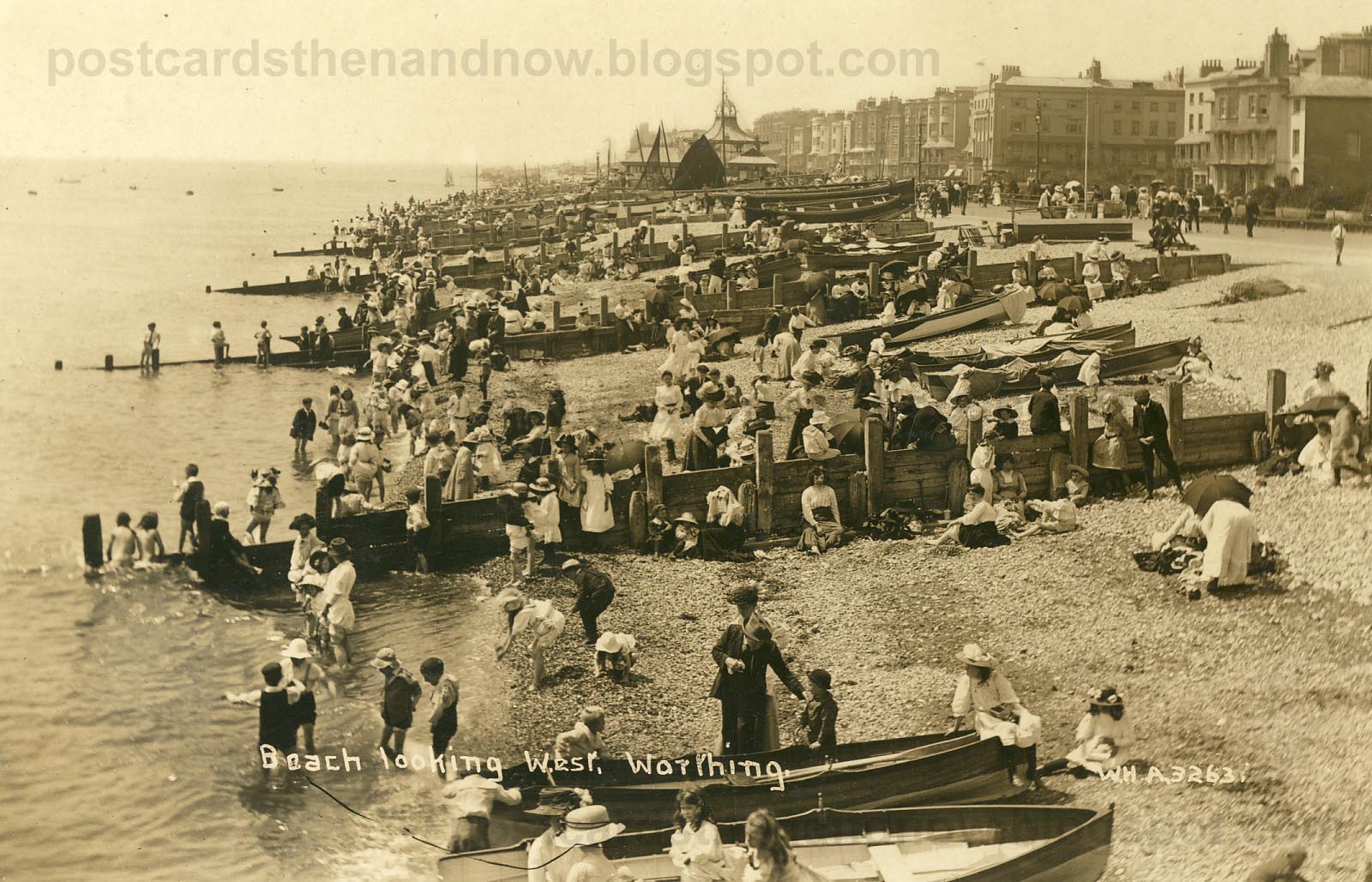 Postcards Then and Now: Worthing, Sussex, The Wrecked Pier and The ...