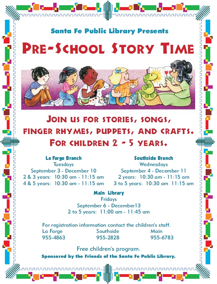 Icarus... the Santa Fe Public Library Blog: Pre-School Story Time ...