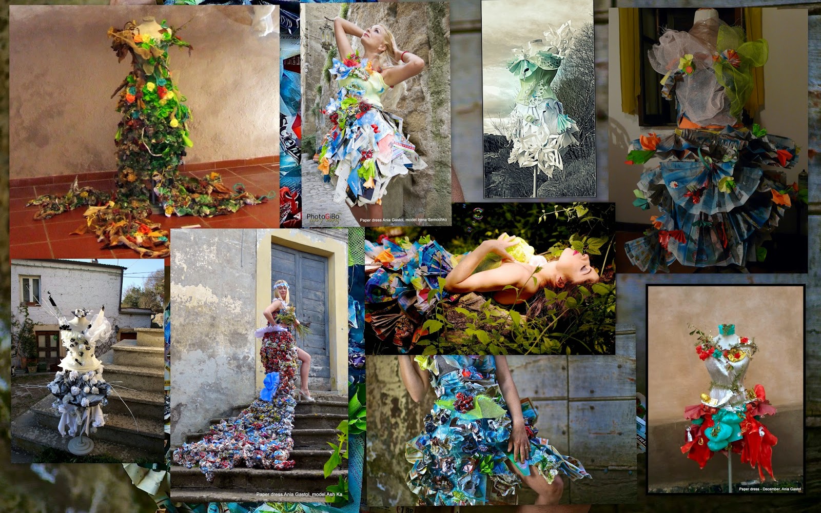 Vestiti di carta e materiale da riciclo: Trash Fashion Project