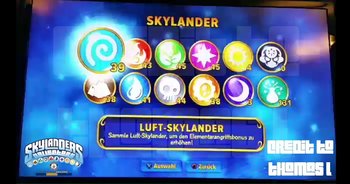 SkyLanders Collectors: SkyLanders Characters Menu Part 1