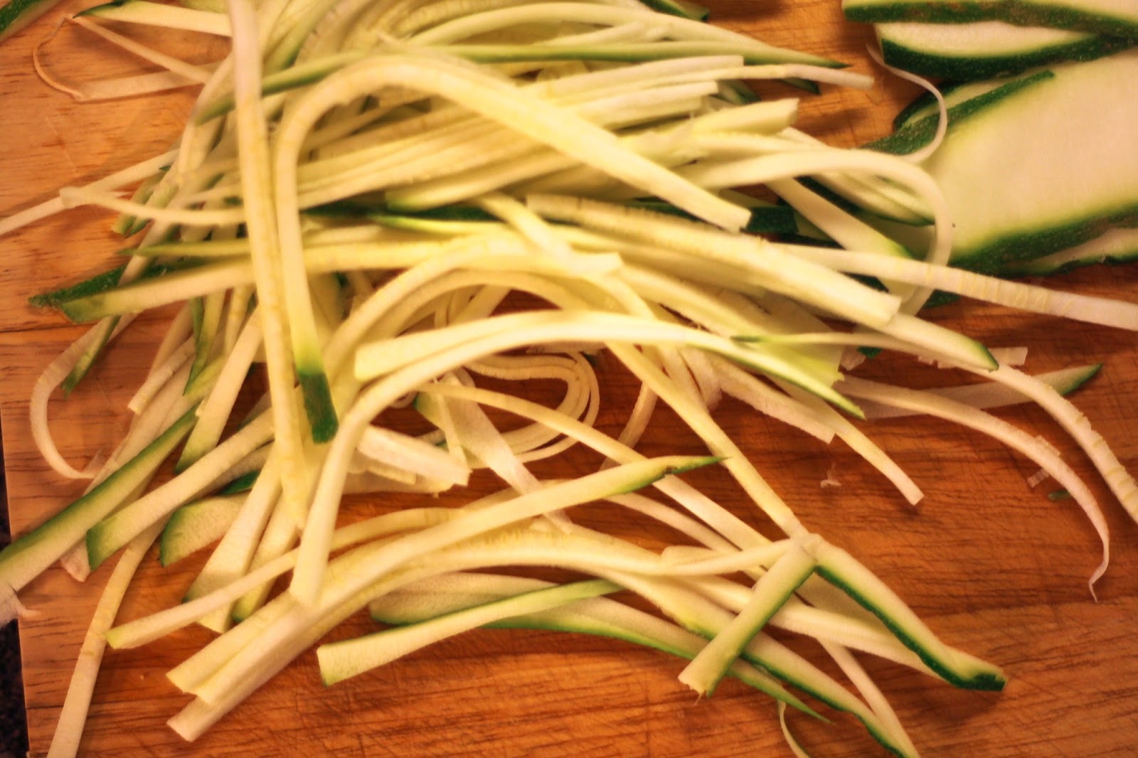 Jenessa's Dinners: Zucchini Spaghetti with Meatballs