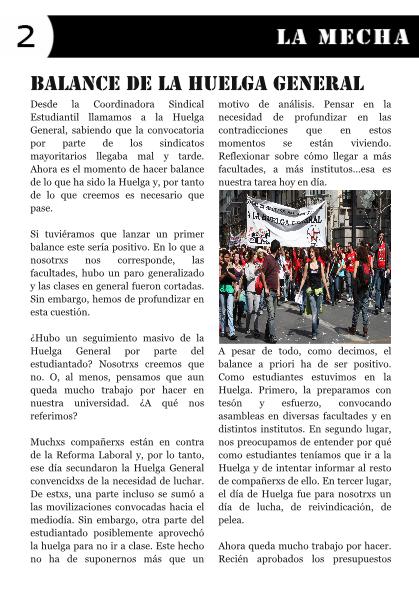 Coordinadora Sindical Estudiantil: abril 2012