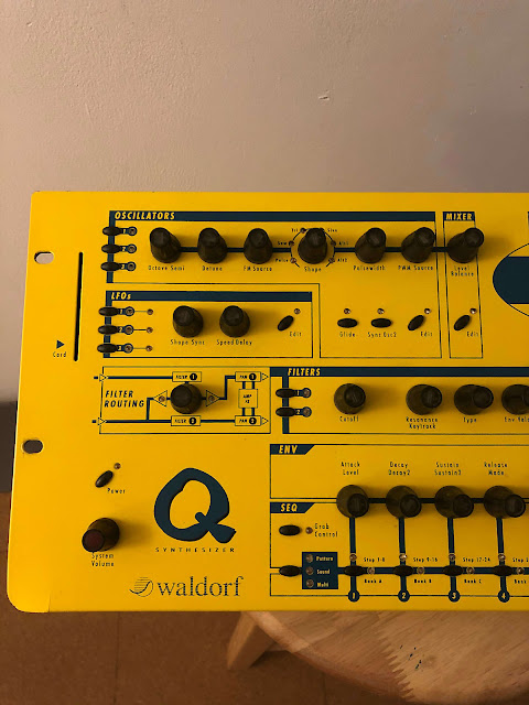 MATRIXSYNTH: Yellow Waldorf Q Rack SN 1209260005742