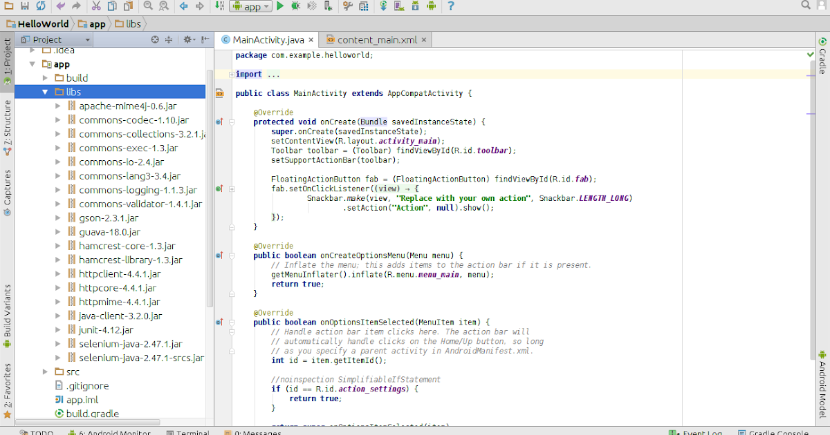 Appium : Appium set-up with Android Studio