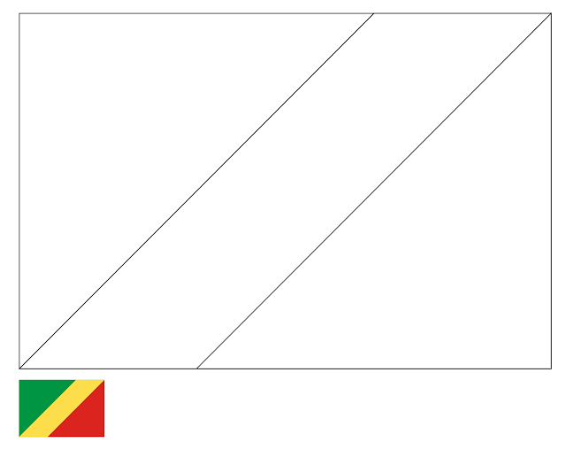 Coloring Page | Flag of Democratic Republic of Congo | Drawing ...