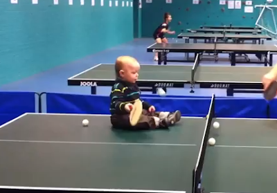 Ping pong baby's an online star