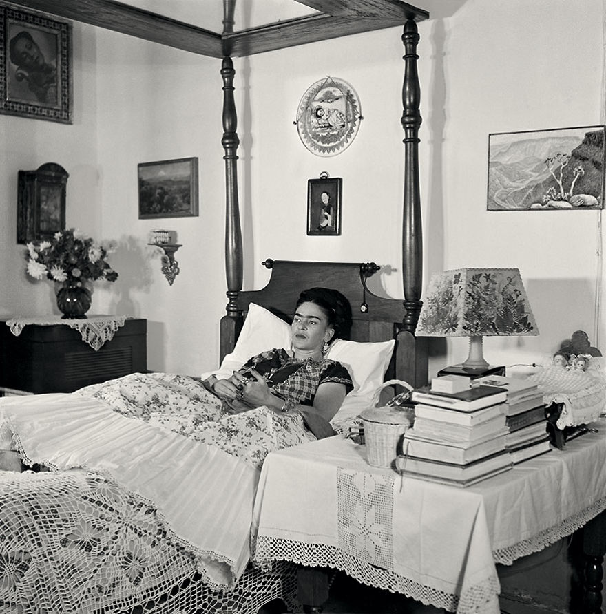 VINTAGE PHOTOGRAPHY: Frida Kahlo during the last years of her life