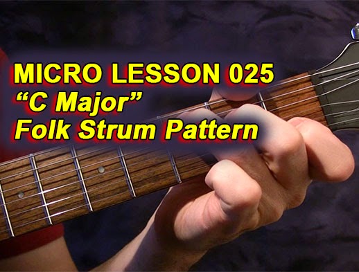 Micro Lesson 025: "C Major" Folk Strum Pattern | Creative Guitar Studio