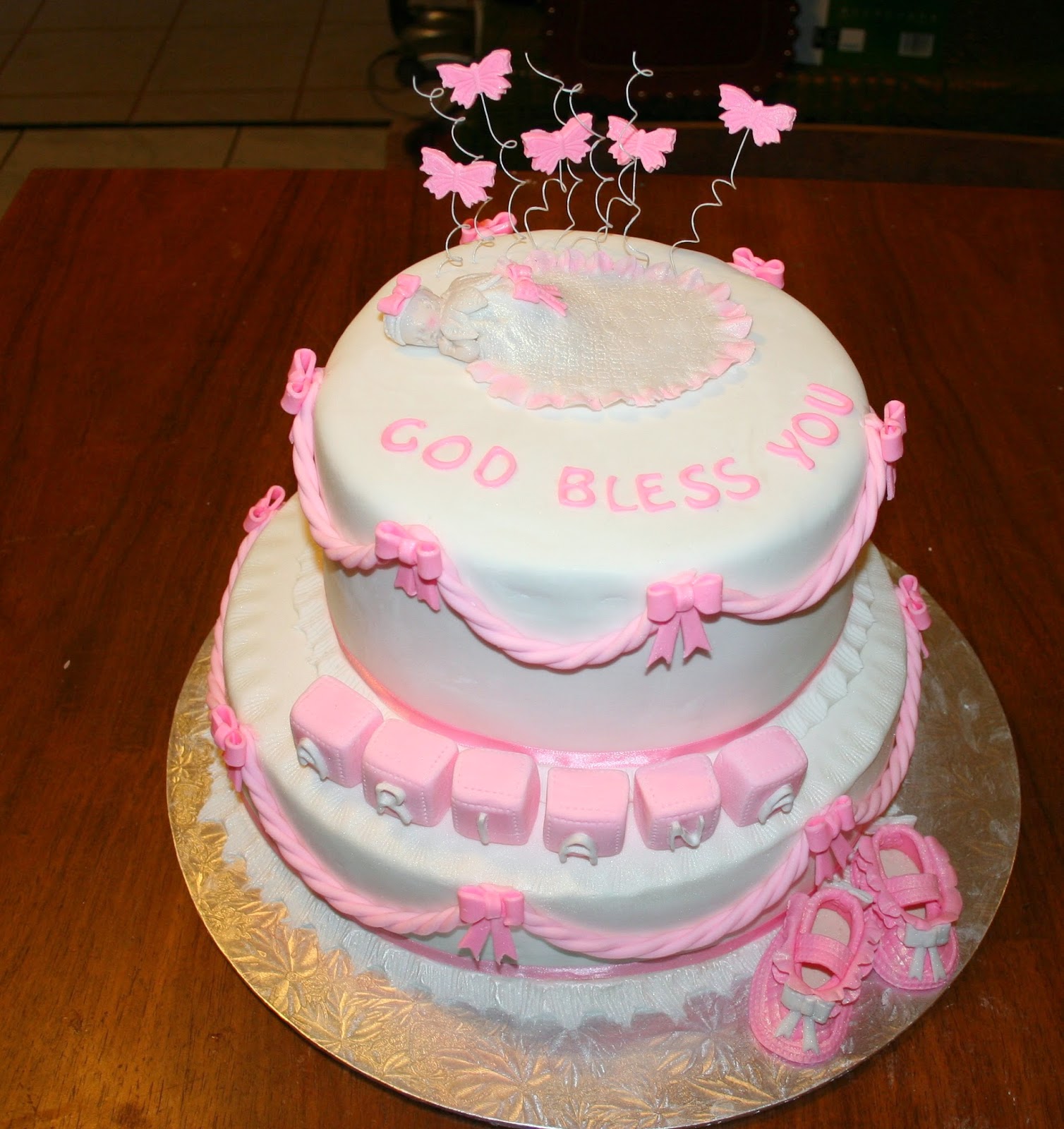 cake a party: Dogtertjie Doopkoek