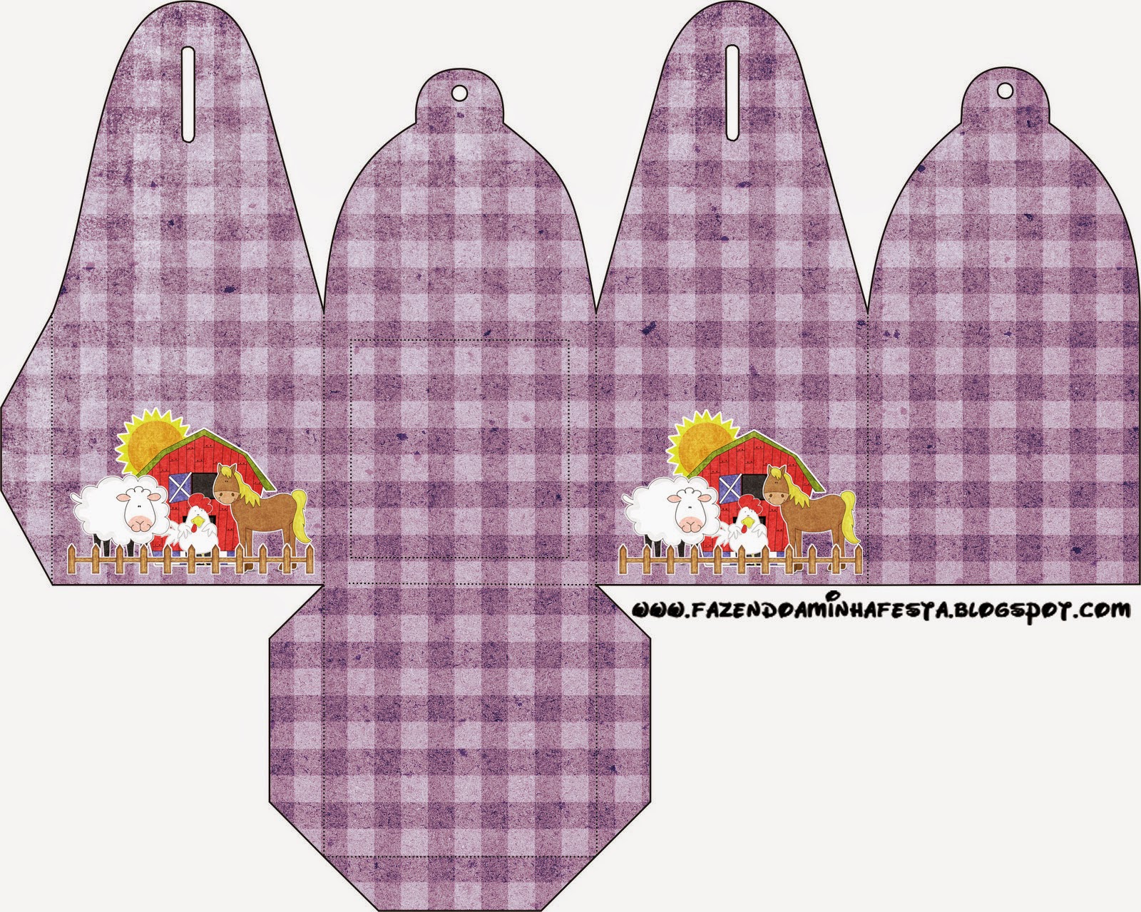 The Farm in Purple: Free Printable Party Boxes. - Oh My Fiesta! in english