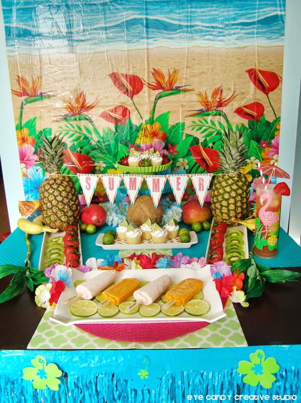 Eye Candy Creative Studio: FREE Summer Banner + TOP 5 Luau Planning Tips