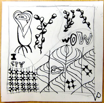 Tickled To Tangle: "It's a String Thing" #154 Tiles