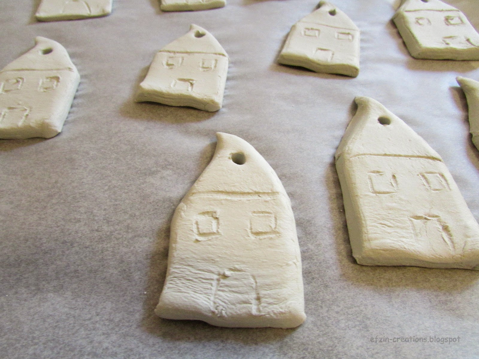 DIY Mini Clay Houses Lucky Charms !!! | Ef Zin Creations