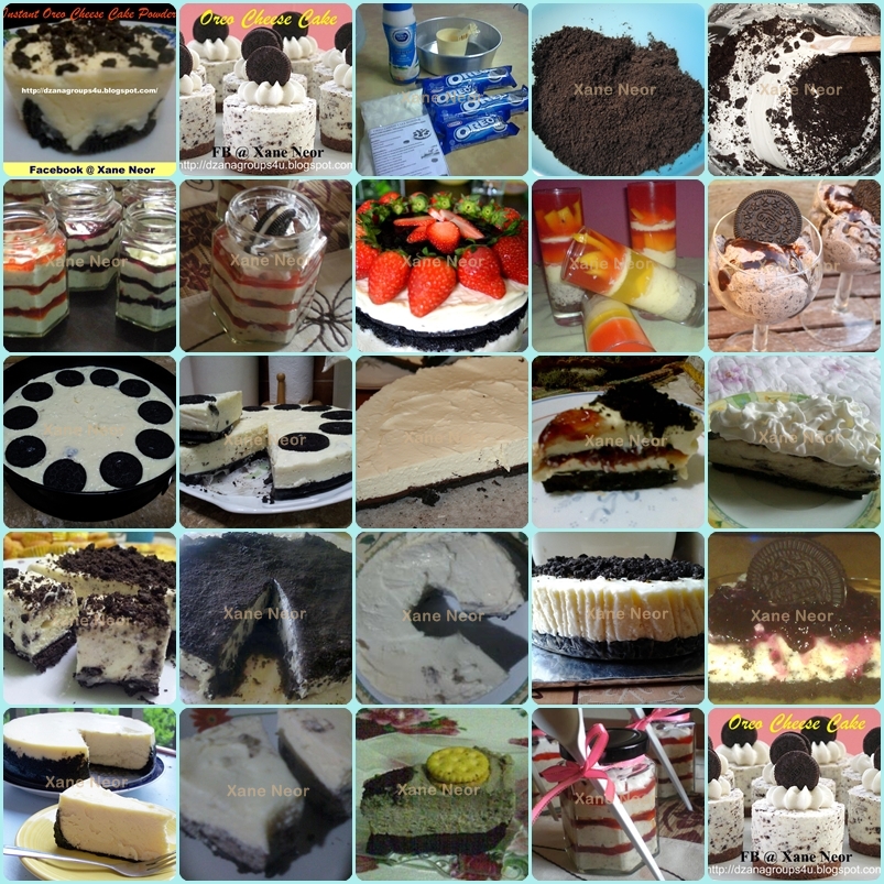 Xane Neor Dzanagroups™ : Instant Oreo Cheese Cake Powder (Chill @ Sejuk)