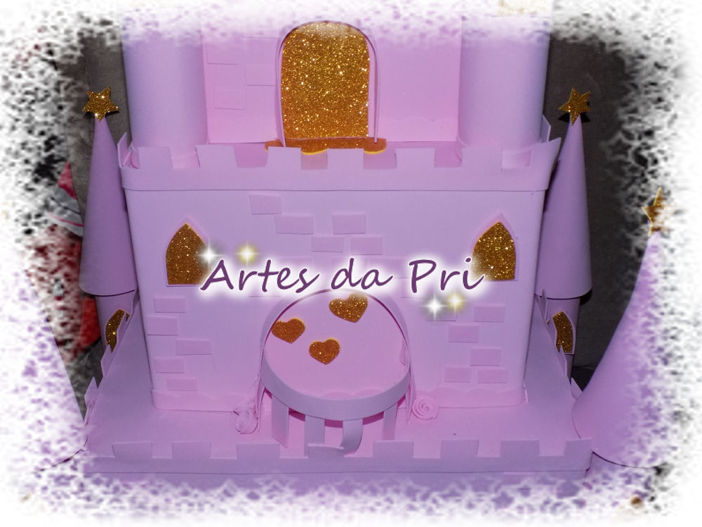 Artes da Pri: Castelo em eva com 80 cm de altura