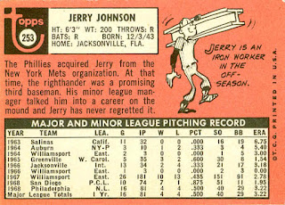 1969 Topps Baseball: Jerry Johnson (#253)