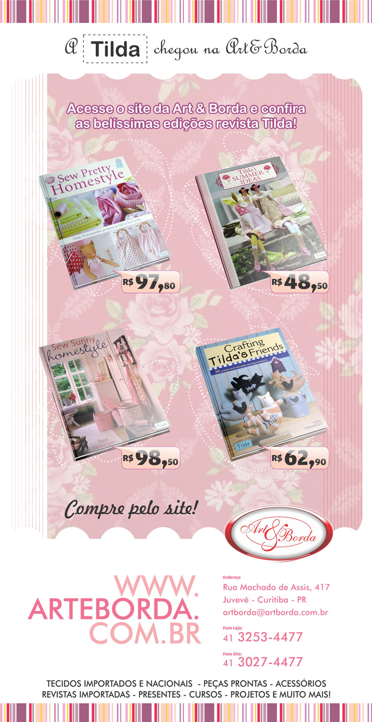 Blog Art & Borda: A TILDA chegou na Art & Borda
