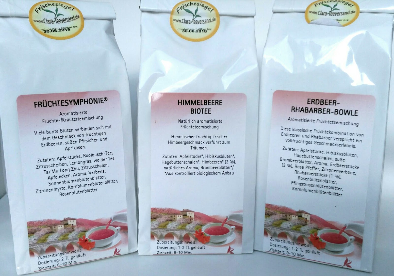 Sommertee aus dem Clara Teeversand