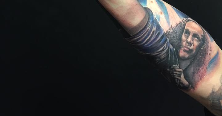 All Hail Metal: Cool Ronnie James Dio tattoo by Ben Carlisle Tattoos