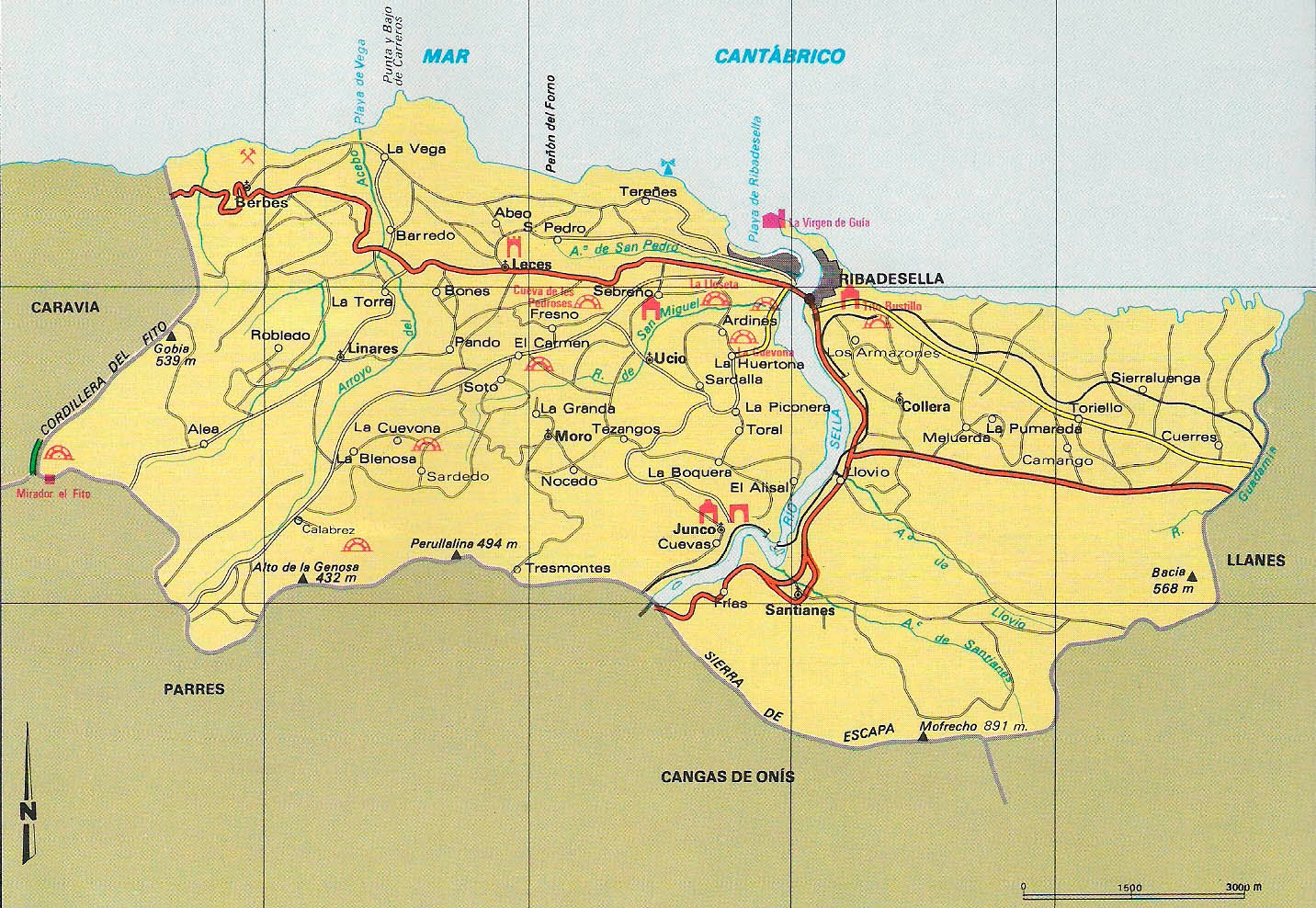 Ribadesella Mapa | Mapa