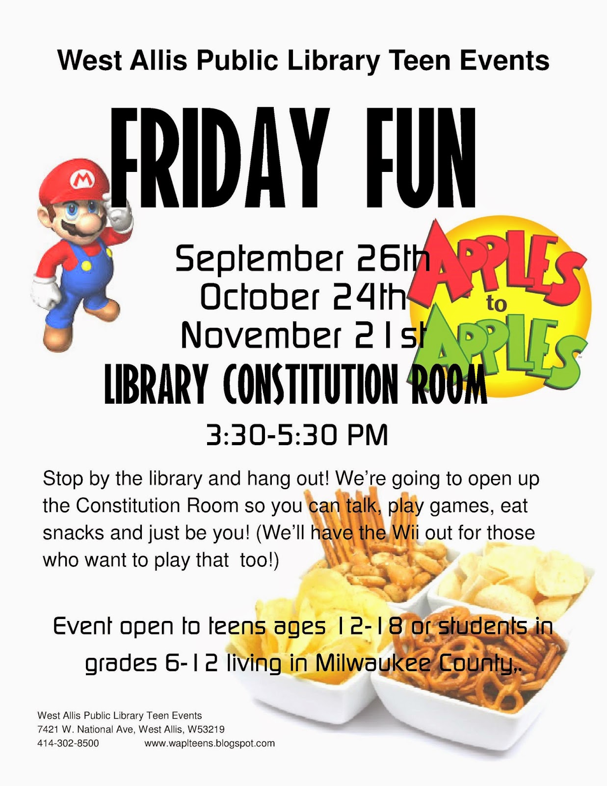 Friday Fun Starts September 26th