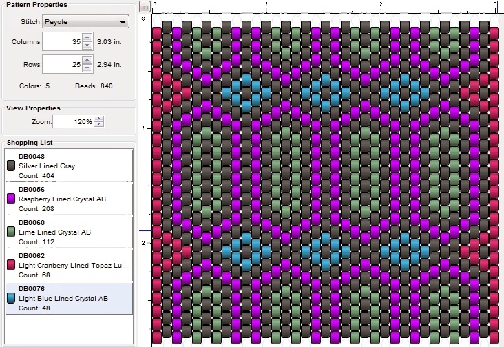 Imaginesque: Beading: Peyote Stitch Pattern 11