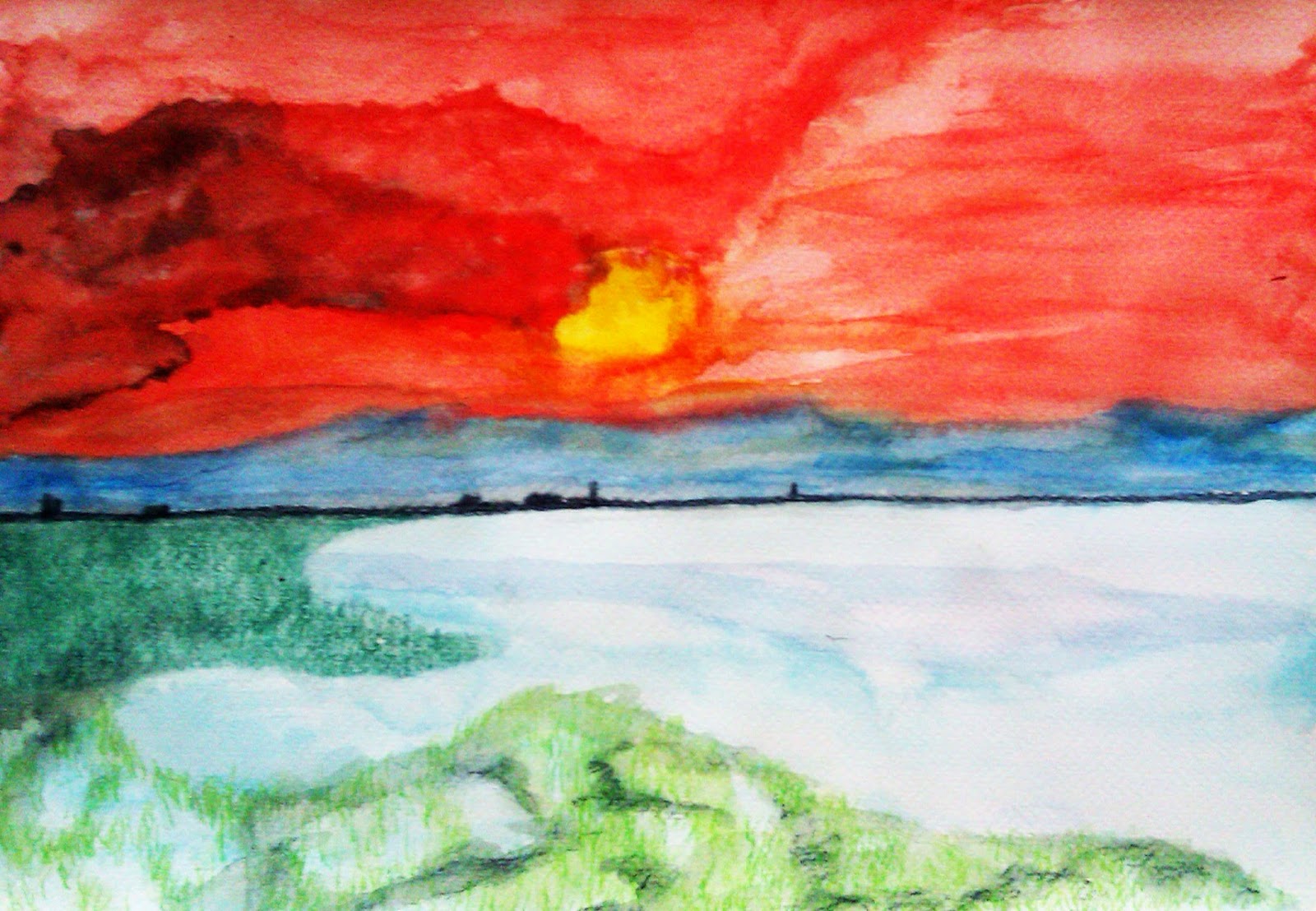 Rajz, festés, illusztráció, design, digitális grafika: Akvarell ...