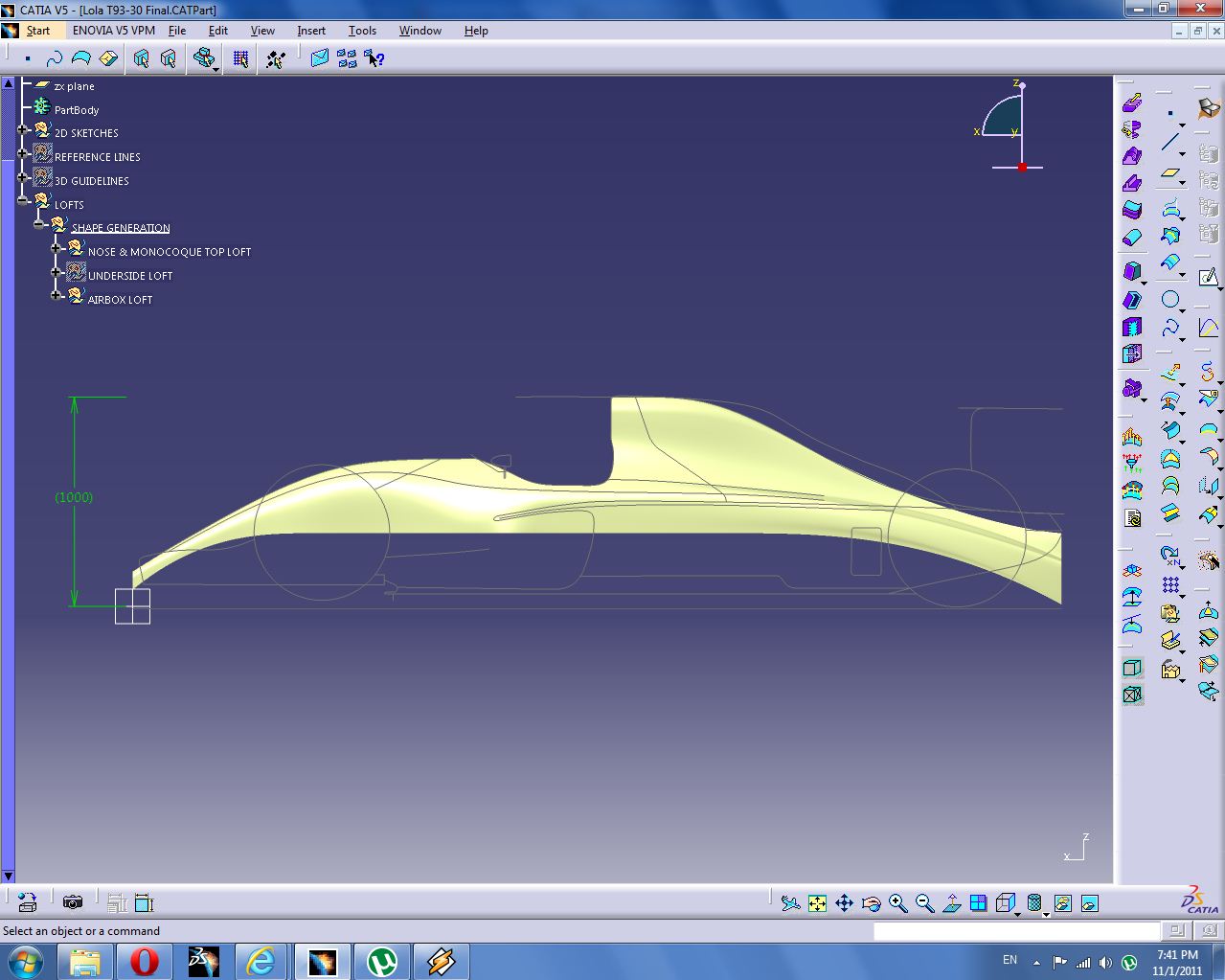 Scratchbuilding a 1/20 scale F1 replica: F1 car design in Catia V5 xii