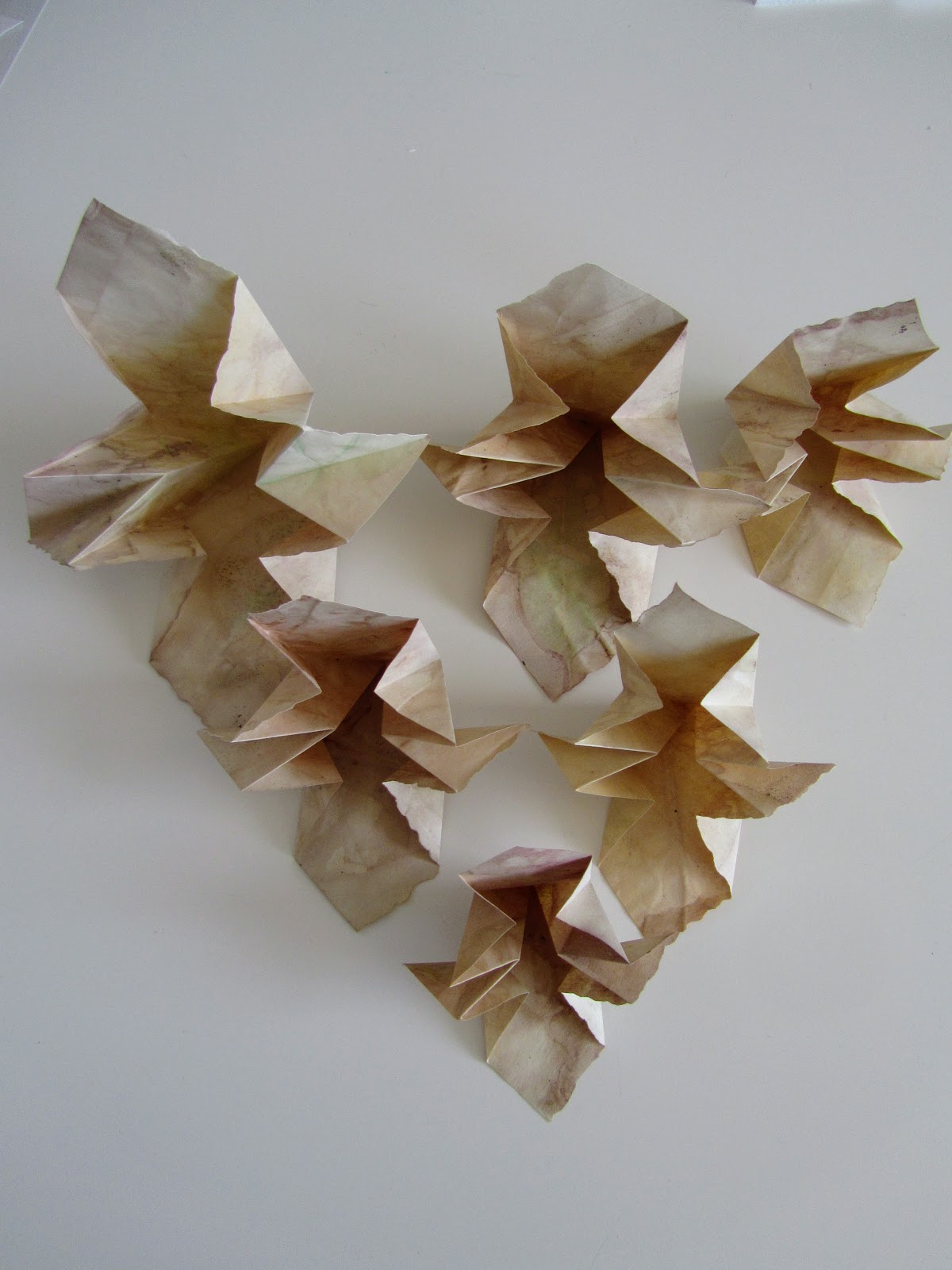 UnBound: A Paper Art Blog: Sculpting Dyed and Painted Papers