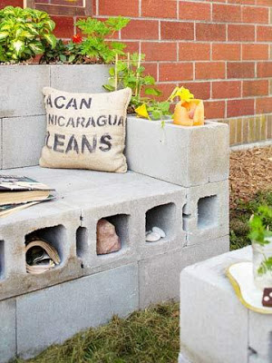 Cats, Kids and Crafts: Cement Block Garden Projects