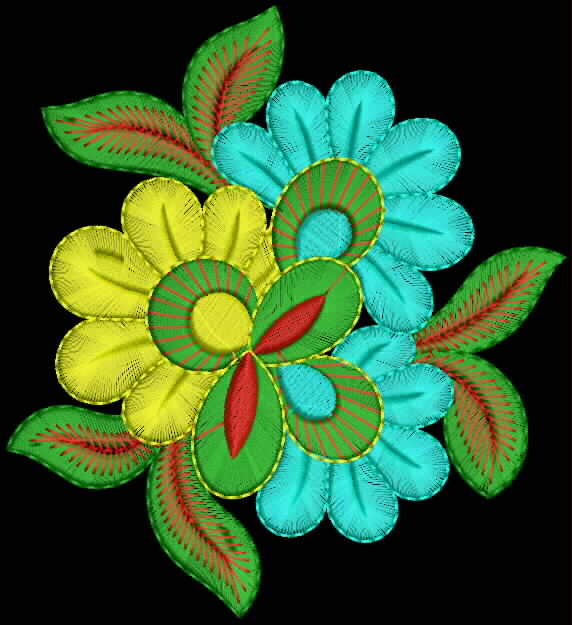 EmbDesignTube: Golden Zari Thread Work Patch Work