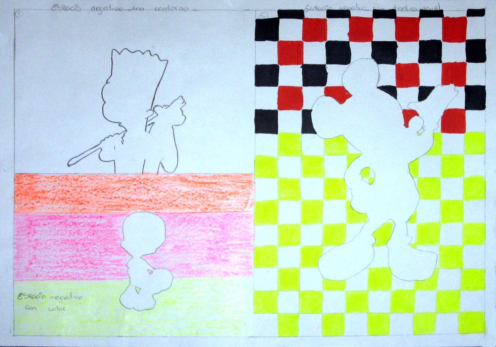 lineas y colores: ESPACIOS VACIOS O NEGATIVOS